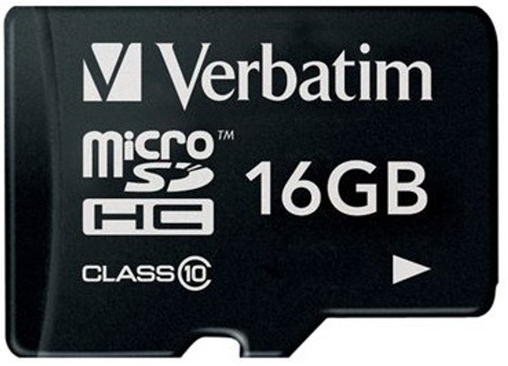 microSDHC 16GB Verbatim Class 10 + SD Adapter (44082) – фото, отзывы ...