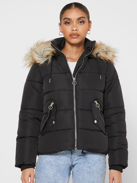 Куртка демисезонная короткая с капюшоном женская Topshop FLAS-26R03TBLK ...