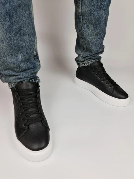 Шкіряні напівчеревики / хутряні BRAXTON 3391fmw 41 27,5 см Чорні от ...