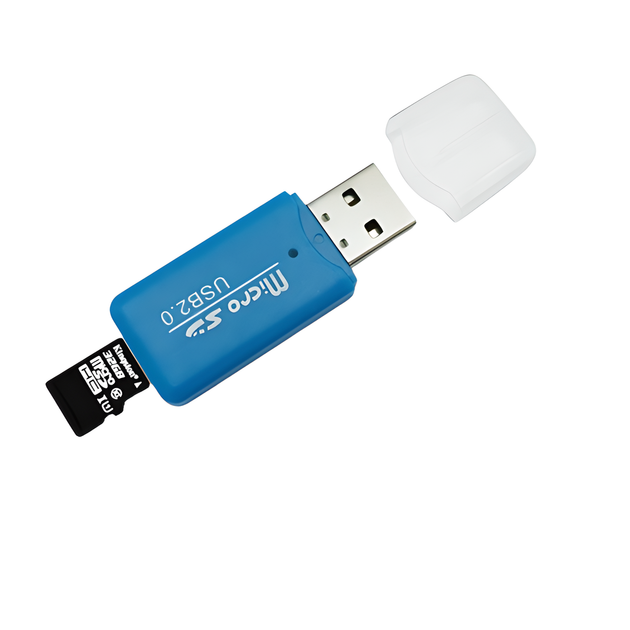 Кардрідер Card reader T-Flash MicroSD TF Blue – фото, отзывы ...