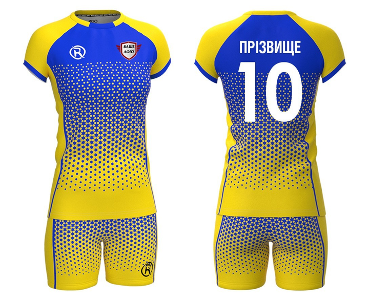 Форма волейбольная женская RIGO MAGIC Blue-Yellow L – фото, отзывы ...
