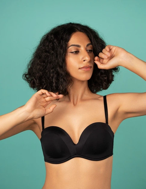 Бюстгальтер с уплотнённой чашкой brabrabra 75B Чорний (87574) от продавца: Барви тіла – в ...