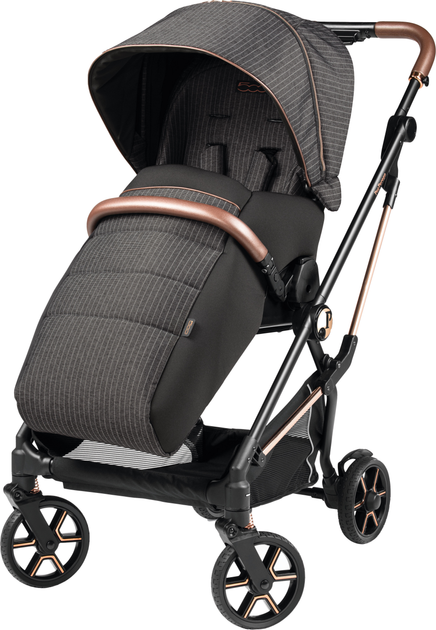 Коляска прогулочная Peg-Perego Vivace 500 изящно-коричневая с полоской ...