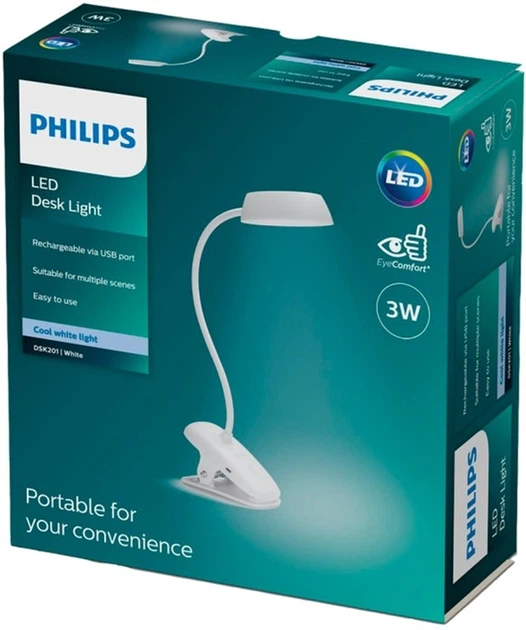 Настольная лампа з аккумулятором Philips Led Reading Desk Lamp ...