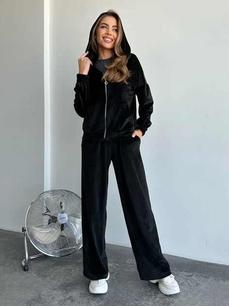 Спортивный костюм женский ISSA PLUS SA-483 M Черный (issa2007682471089) – в интернет-магазине ...