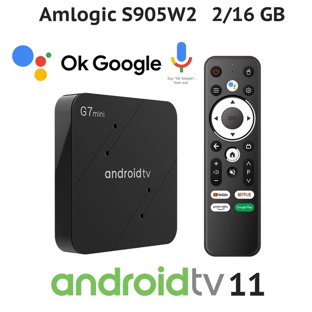 Налаштована TV-приставка G7 Mini 2/16GB Android TV 11 ATV Amlogic ...