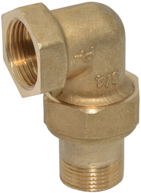 Американка угловая (прокладка) PATTARONI 3/4" ВН латунная (F802R003 ...