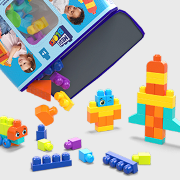 Большой конструктор Mega Bloks в мешке 150 деталей (HHM96) – игрушки с ...