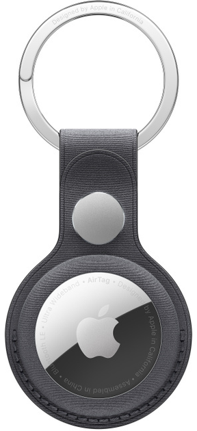 Кожаный брелок Apple для AirTag с кольцом для ключей Black (MT2H3ZM/A ...