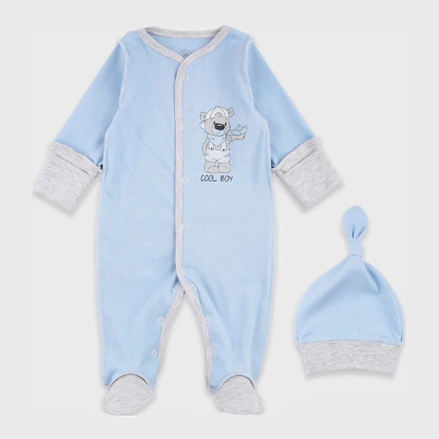 Детский человечек + шапочка для новорожденных мальчиков Flamingo 372 ...