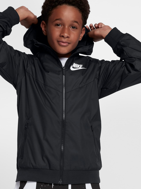 Подростковая ветровка для мальчика Nike B Nsw Wr Jkt Hd 850443-011 158 ...