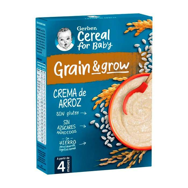 Детская манная каша Gerber Cream of Rice Porridge 250 г (7613287083760 ...