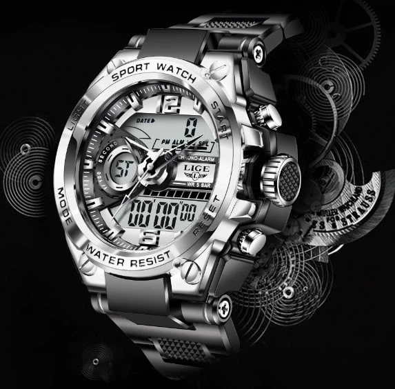 Чоловічий годинник Lige Sport Silver – фото, відгуки, характеристики в ...