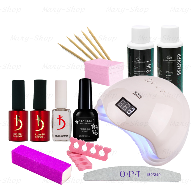 Стартовый набор для маникюра Starlet Professional с гибридной лампой ...