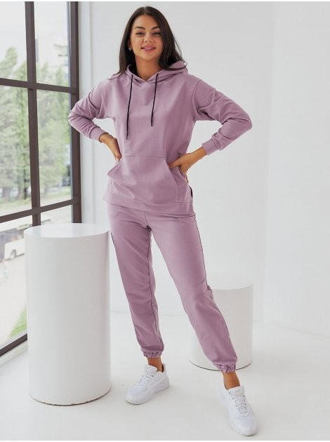 Женский спортивный костюм с худи Vikamoda 3XL сиреневый (3721_сиреневый ...