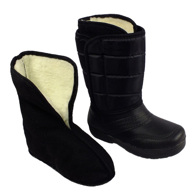 Дутики женские с меховой вставкой Verona черные 41 – Оригинальная обувь ...