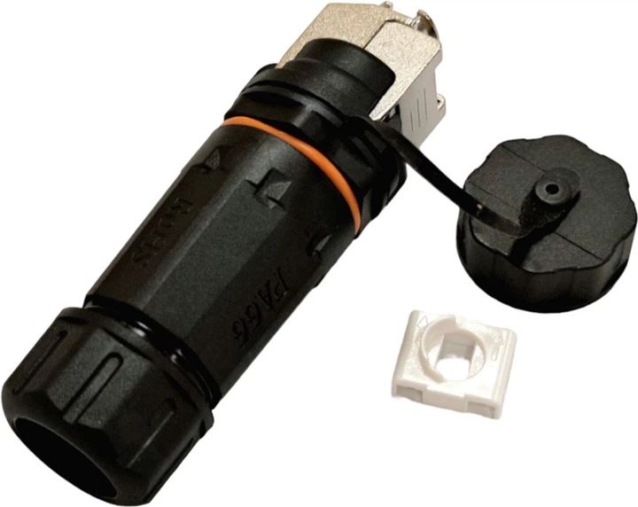 Герметичний роз'єм L&W ELECTRONICAL RJ45 STP кат. 6a з кришкою IP68 (LW ...