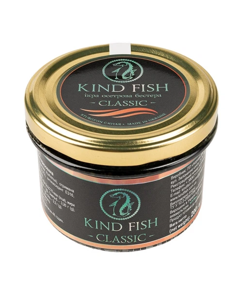 KIND FISH CLASSIC Ікра осетрова бестера 200 г(4820213610171) – купить в ...