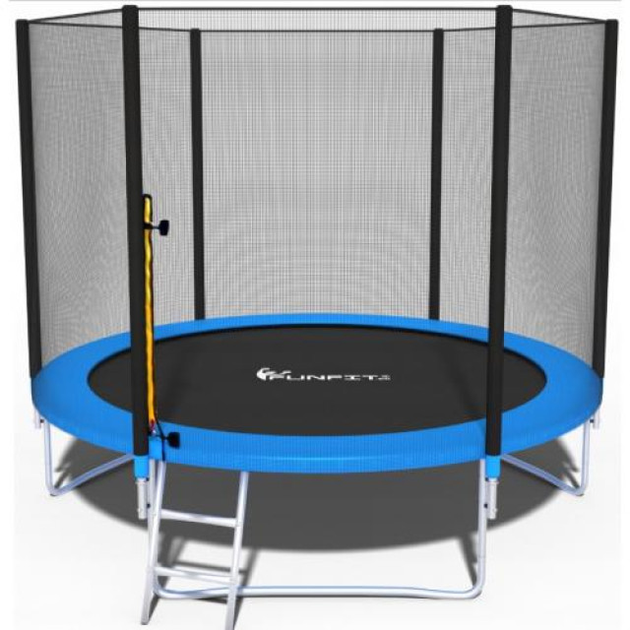 Батут Funfit 8ft (252cm) синій з зовнішньою сіткою – фото, отзывы ...