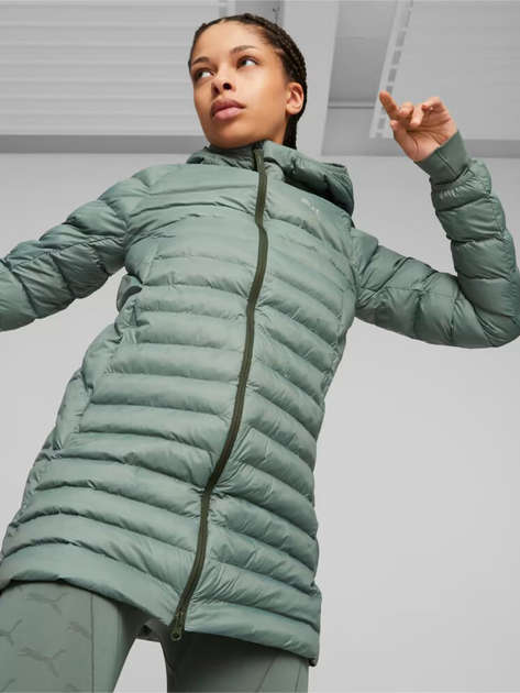 Куртка демисезонная с капюшоном женская Puma Packlite Primaloft Long ...