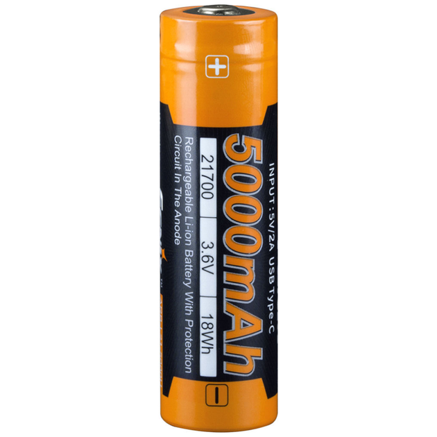 Аккумулятор 21700 Fenix 5000 mAh с USB зарядкой ARB-L21-5000U – фото ...