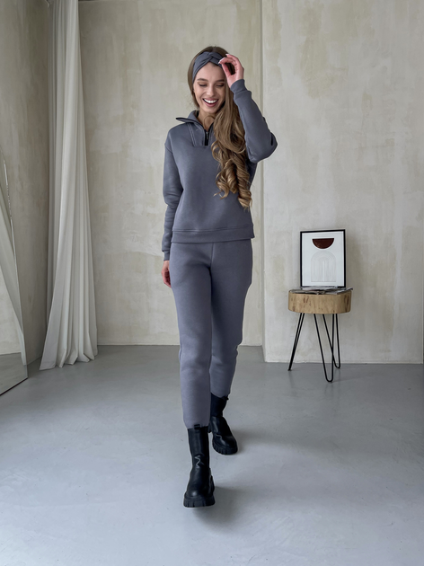 Спортивный костюм флисовый + солоха Merlini Анже 4XL-5XL Серый ...