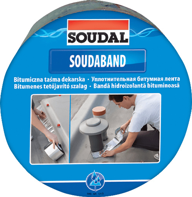 Лента битумная кровельная уплотнительная 10 см Soudal Soudaband 10 м ...