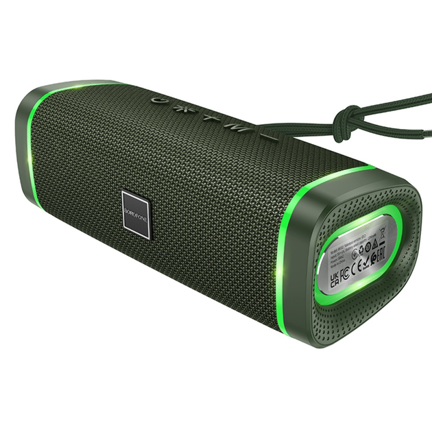 Портативная Bluetooth колонка Borofone BR32 со светомузыкой темно ...