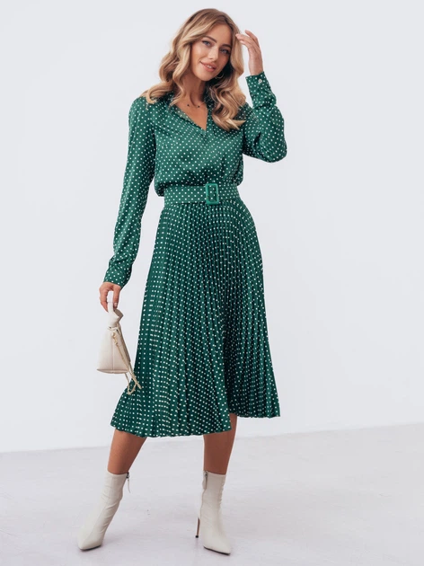 Сукня міді осіння жіноча Dressa 62779 48 Зелена (2000406036847_D ...