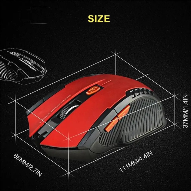 Игровая беспроводная мышка беспроводная USB S200 Gaming Mouse ABC ...