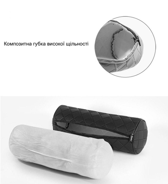 Автомобильная подушка для шеи дорожная подголовник для авто 35х15х10 см ...