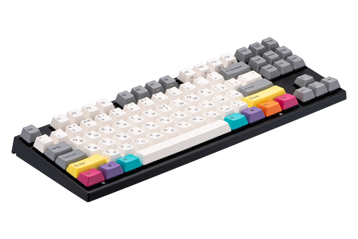 Механічна клавіатура Varmilo VEM87 CMYK 87Key, EC V2 Ivy, USB-A, УКР ...