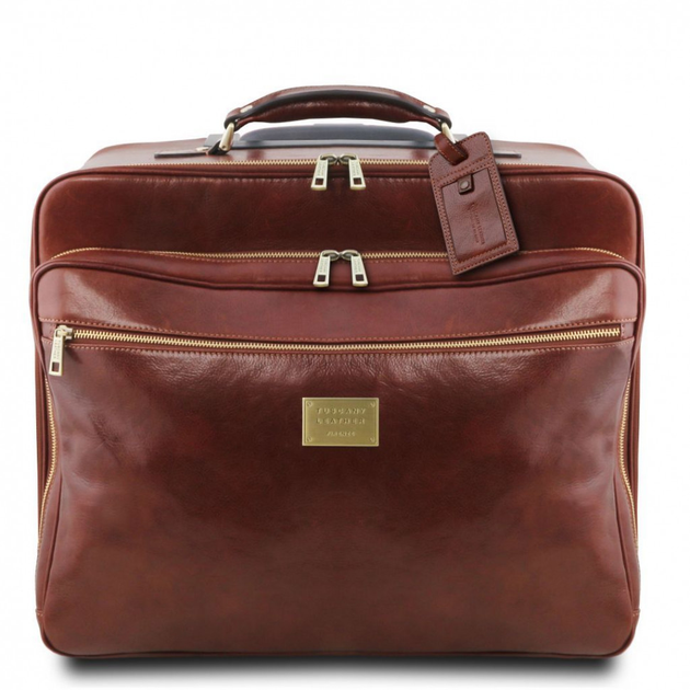 Кожаная салонная сумка чемодан пилота Varsavia Tuscany Leather TL141888 ...