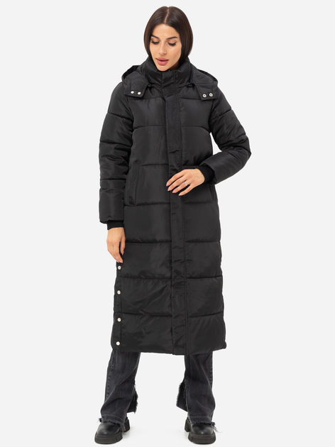 Куртка демисезонная длинная с капюшоном женская Icon ID913black L ...
