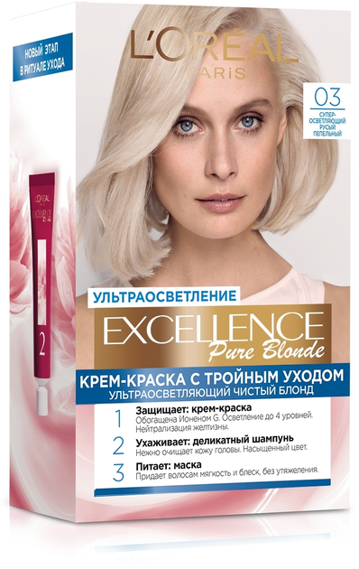 Фарба для волосся L'Oreal Excellence 03 - Супер освітлений русявий ...