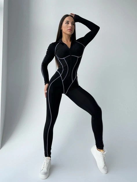 Комбінезон жіночий спортивний Nova Vega S Чорний 1170-13291 – Брендовий одяг | ROZETKA