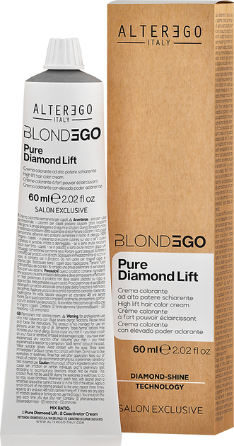 Крем-краска суперосветляющая Alter Ego BlondEgo Pure Diamond Lift Ash ...