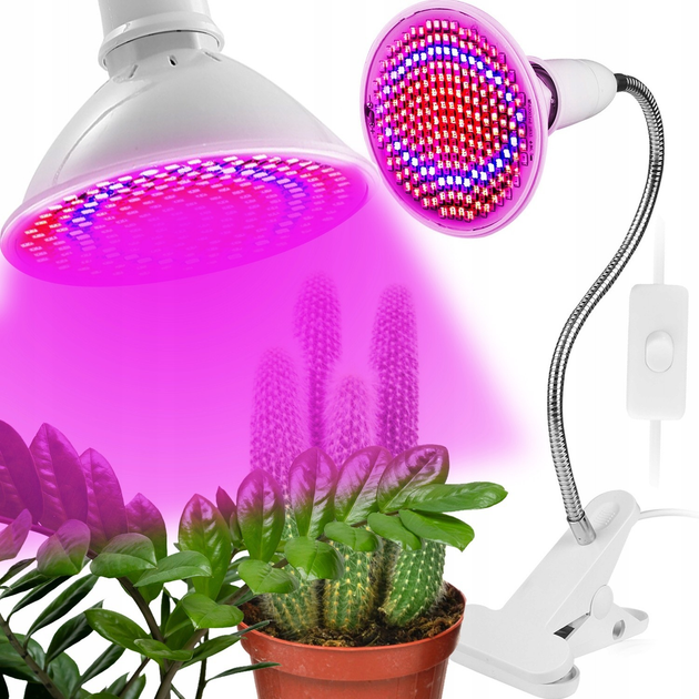 Фитолампа для растений Светодиодная лампа 200 LED Logit GROW 30 W ...