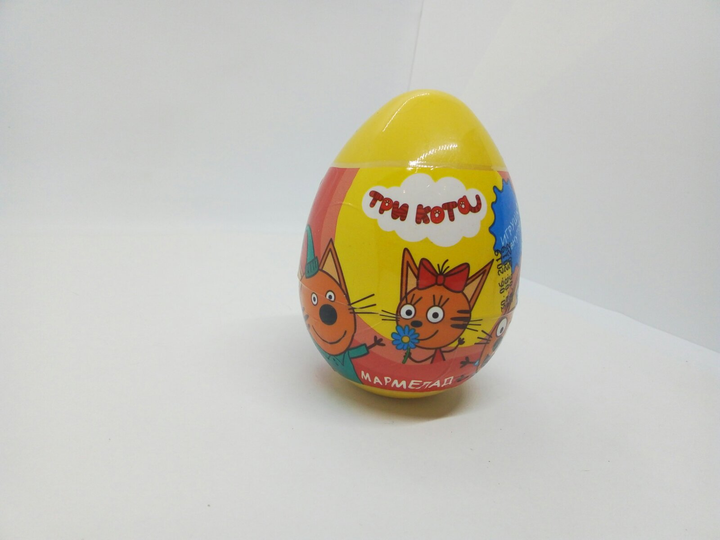 Пластиковое яйцо «Три кота» с сюрпризом и игрушкой от продавца: Kidsboх ...