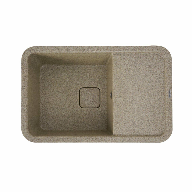 Гранитная мойка с сушкой для кухни Platinum 7850 CUBE 777x505x180 ...