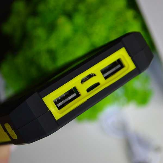 Powerbank MiBrand 20000 mAh, павербанк с солнечной батареей и фонариком ...