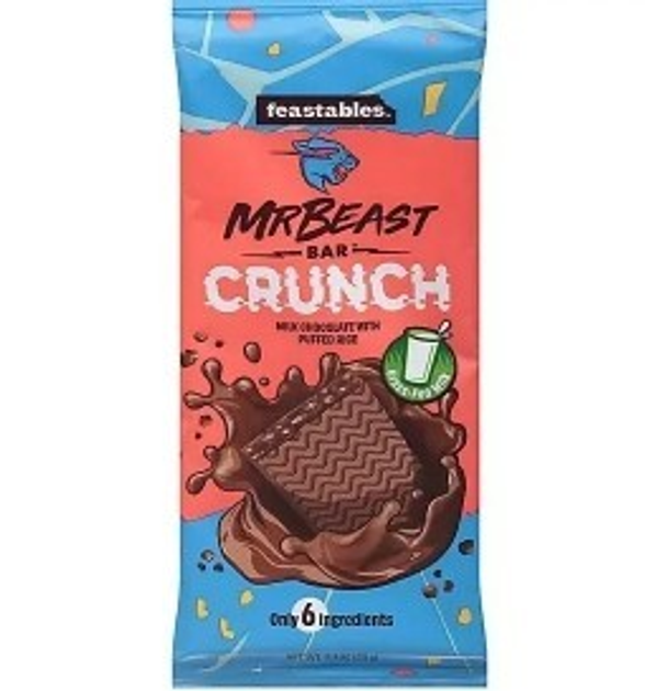 Шоколад Feastables MrBeast Milk Chocolate Crunch Bars 60г – купить в ...