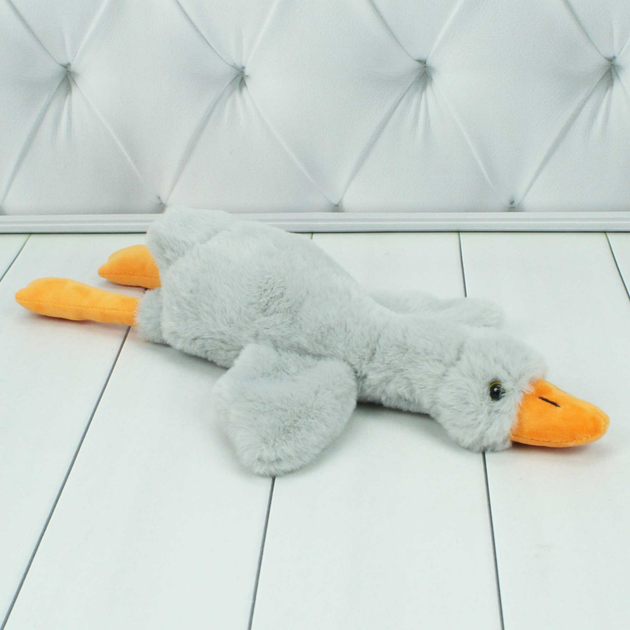 Мягкая игрушка Гусь обнимусь серый 61 см М'яка іграшка Гусь обнімусь ...