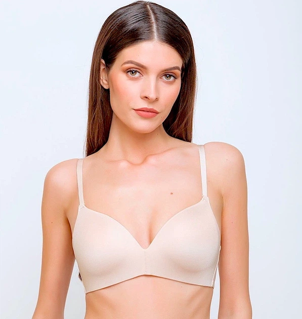 Комфортный бюстгальтер без косточек Lauma 92H30 Bez 90C Кремовый – Брендовая одежда | ROZETKA