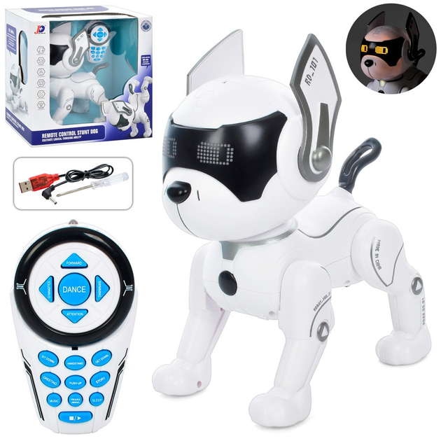 Интерактивная игрушка собака робот Star Toys щенок, выполняет 14 команд ...