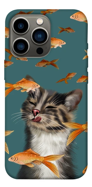 Чехол для iPhone 13 Pro Epik Print Series Cat with fish – фото, отзывы ...