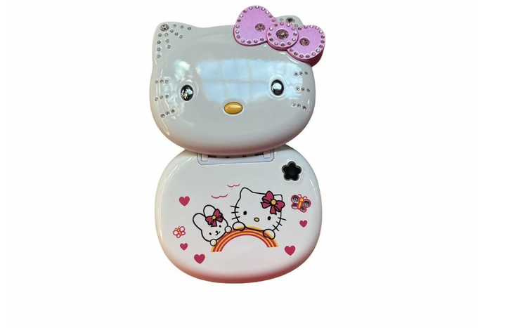 Дитячий міні мобільний телефон AIEK Hello Kitty GSM 900/1800Мгц Білий ...