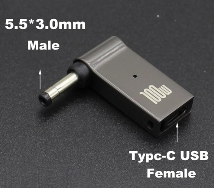 Переходник адаптер Type-C PD 100W на DC (5.5x3.0 мм) Trexton для ...