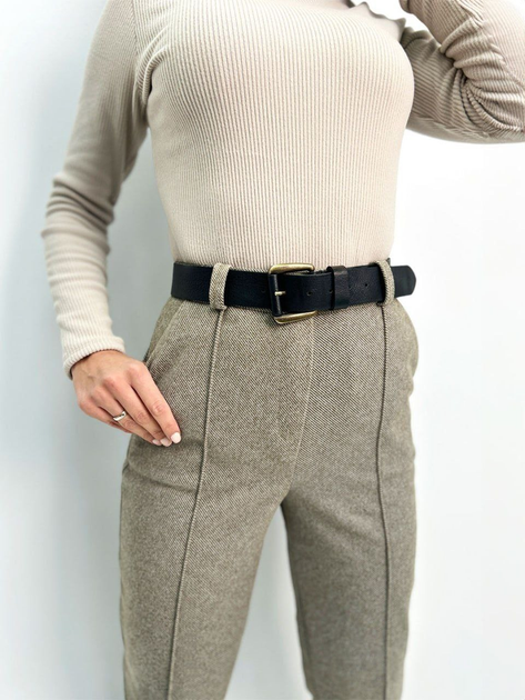 Теплые женские брюки Fashion кашемировые 52 капучино от продавца: My ...