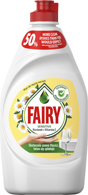 Жидкое средство для мытья посуды Fairy Sensitive Ромашка и витамин Е ...